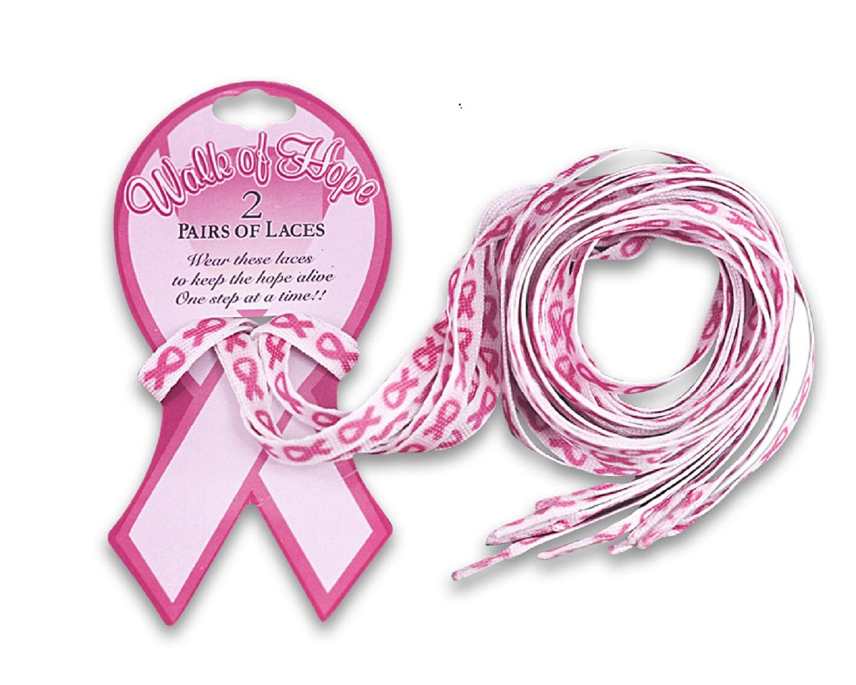 Pink Ribbon Shoelaces for Breast Cancer Awareness – The Awareness Company