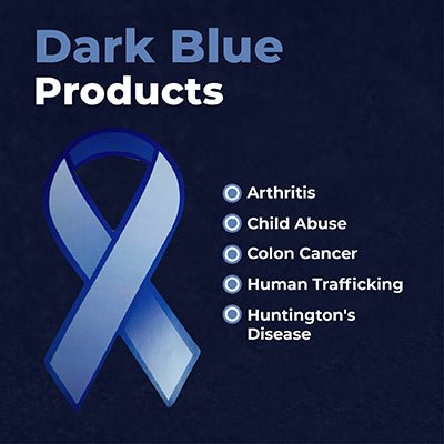 Wholesale Dark Blue Awareness Ribbon for Colon Cancer, Child Abuse ...