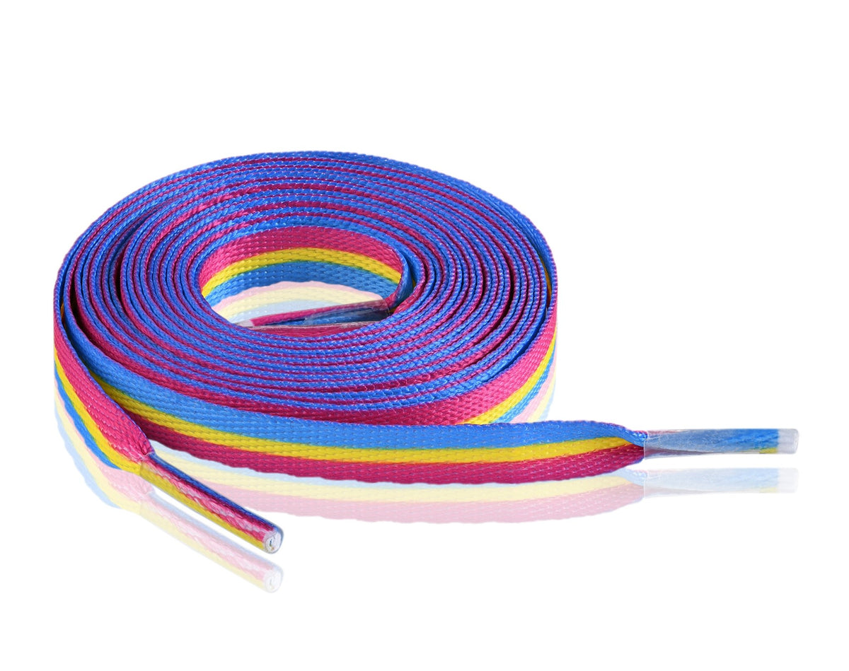 Bulk Pansexual Flag Striped Shoe Laces - LGBTQ Pansexual Pride Laces ...