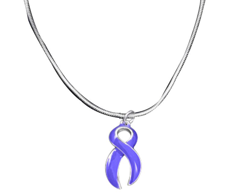 Bulk Periwinkle Ribbon Necklaces for Bulimia & GERD Awareness – The ...