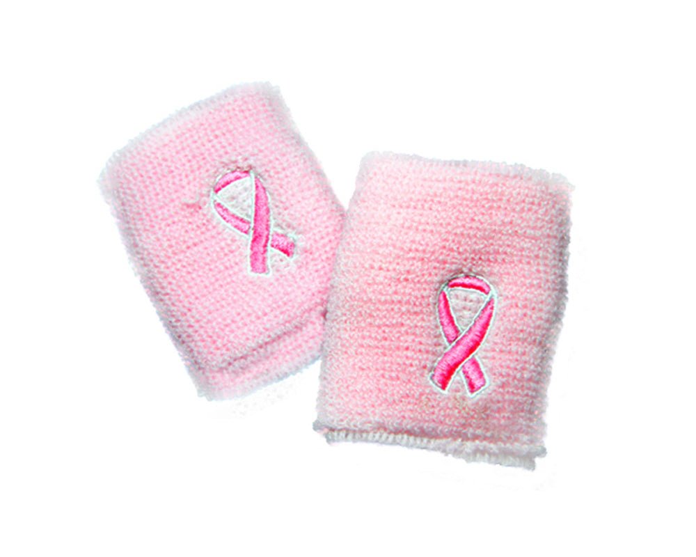 Pink Ribbon Sweatbands for Breast Cancer Awareness, Football Gear – The ...