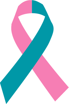 Pink & Teal Ribbon Products for Hereditary Breast Cancer Awareness ...