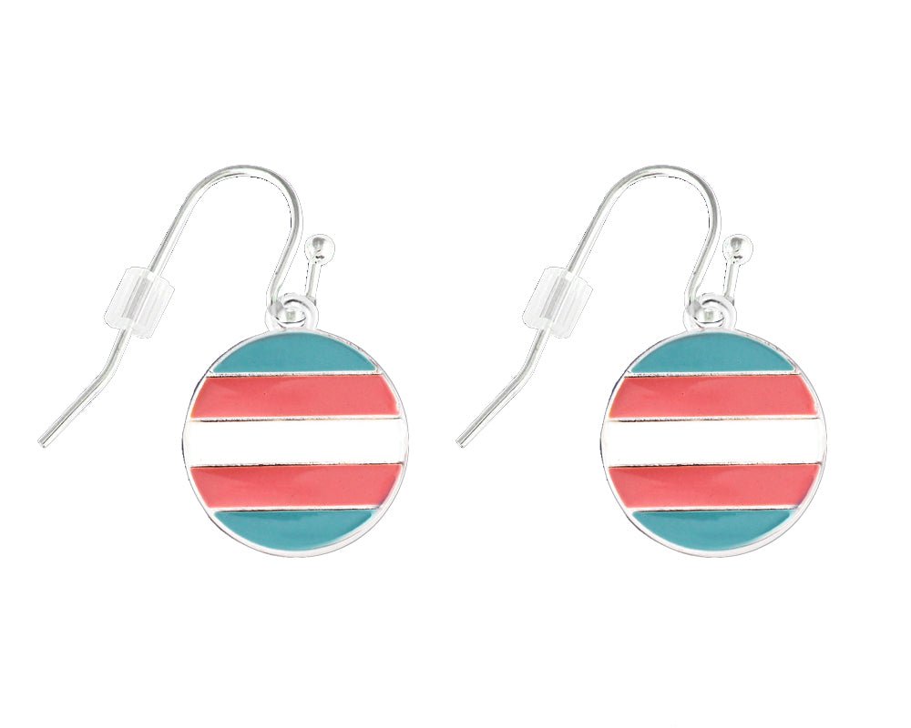 Bulk Transgender Heart Pride Hanging Earrings - Dangle Drop Heart ...