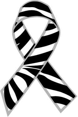 Zebra Ribbon Jewelry for Ehlers-Danlos Syndrome (EDS), Rare Diseases ...