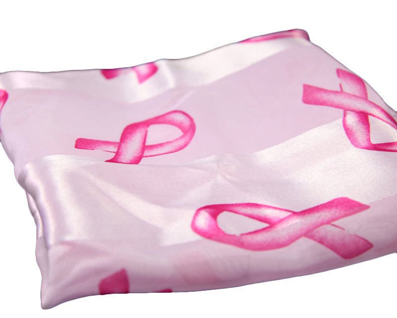 25 Pack Pink Breast Cancer Awareness Ribbon Scarves – The Awareness Company