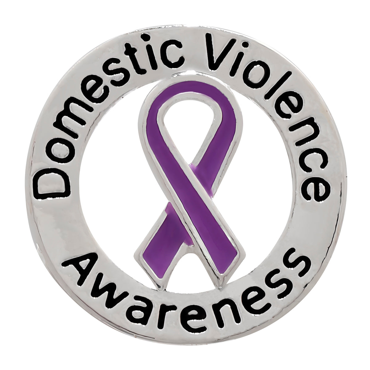 Bulk Domestic Violence Awareness Purple Ribbon Pins, Domestic Violence ...