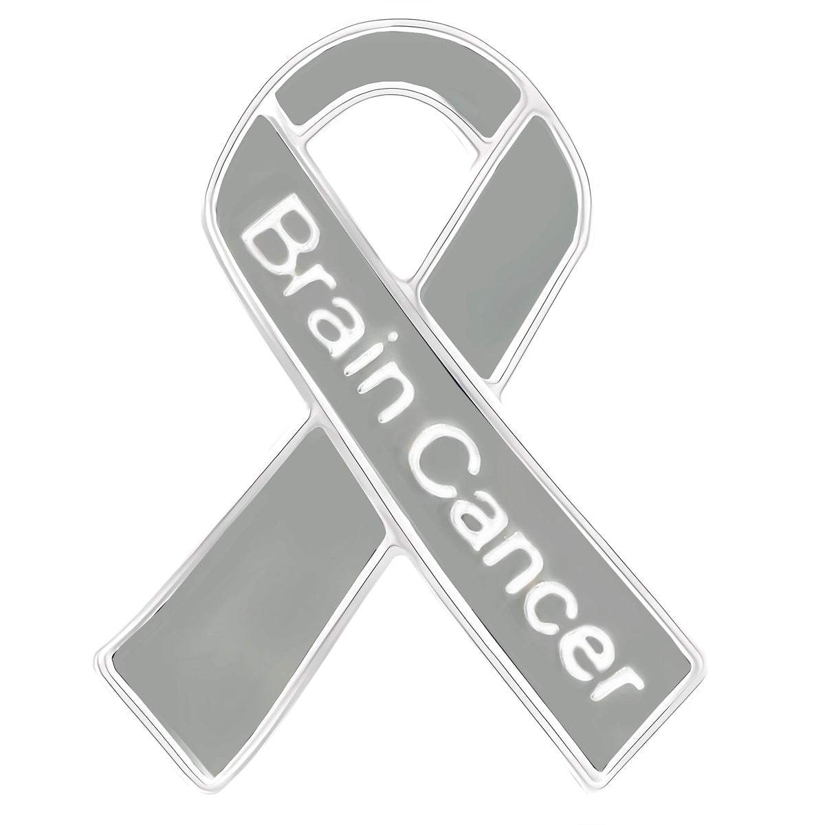 Bulk Brain Cancer Ribbon Pins, Gray Brain Cancer Ribbon Lapel Pins for ...