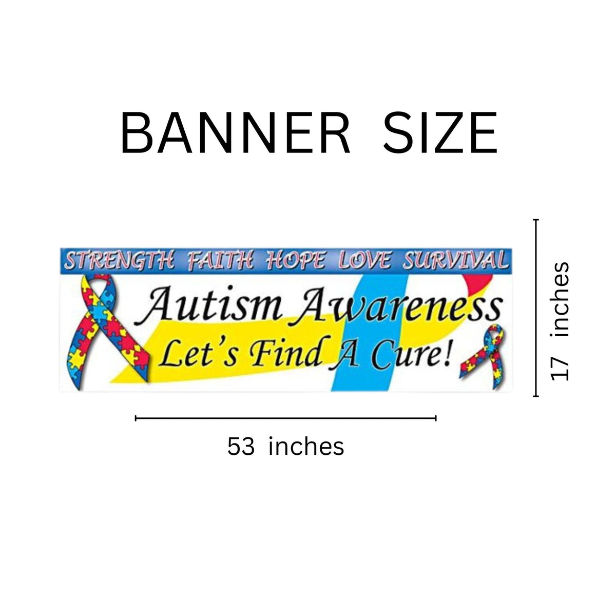 Autism Awareness Vinyl Banners for Autism Events – The Awareness Company