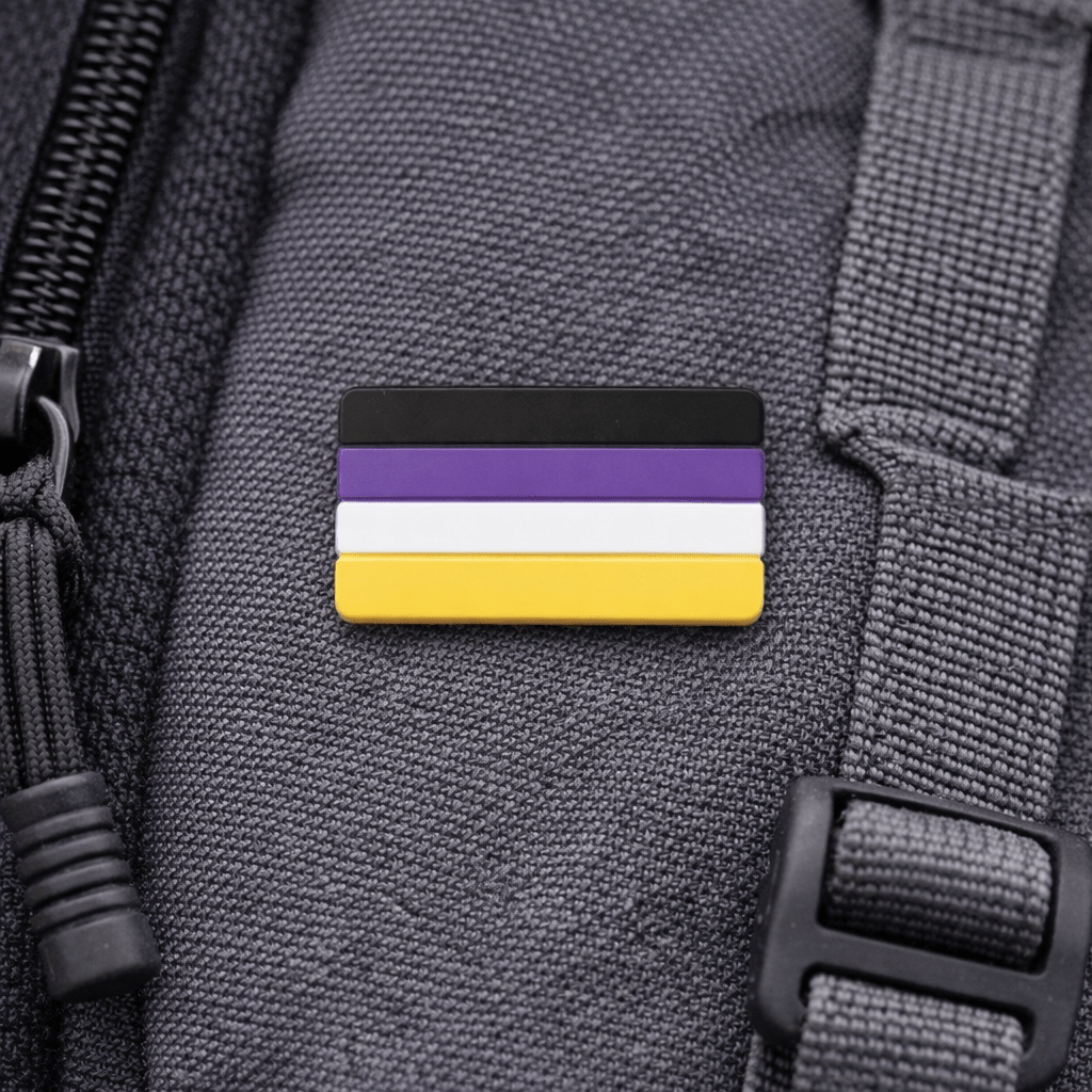 Bulk Non-Binary Flag Silicone Pins, Inexpensive Non-Binary PRIDE Pins ...