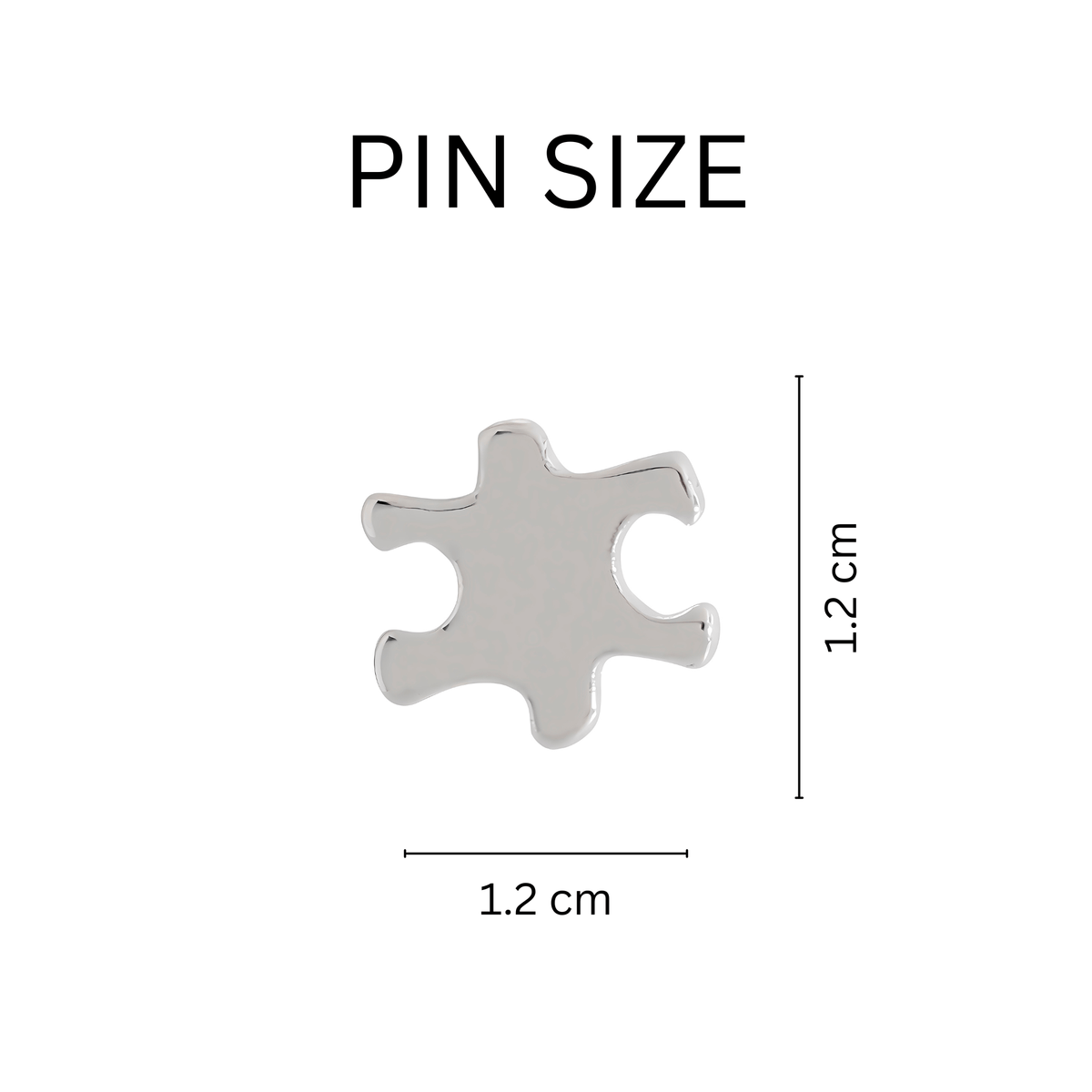 10 Pack Silver Autism Awareness Puzzle Pins – The Awareness Company