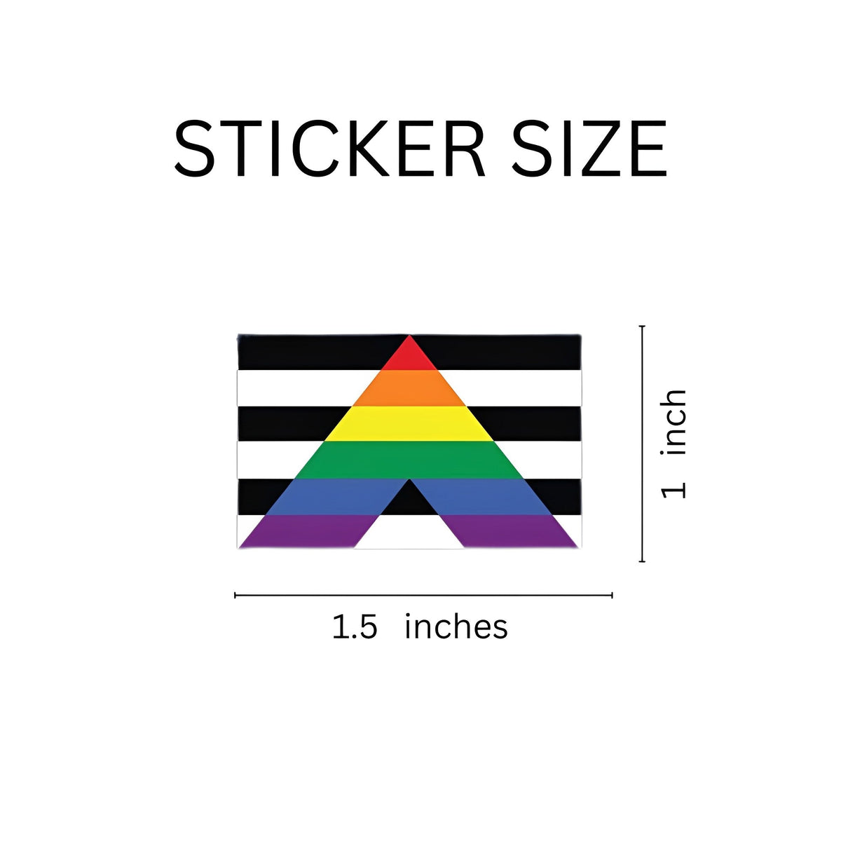 Straight Ally, Heterosexual Ally Flag Stickers, Gay Pride LGBTQ – The ...