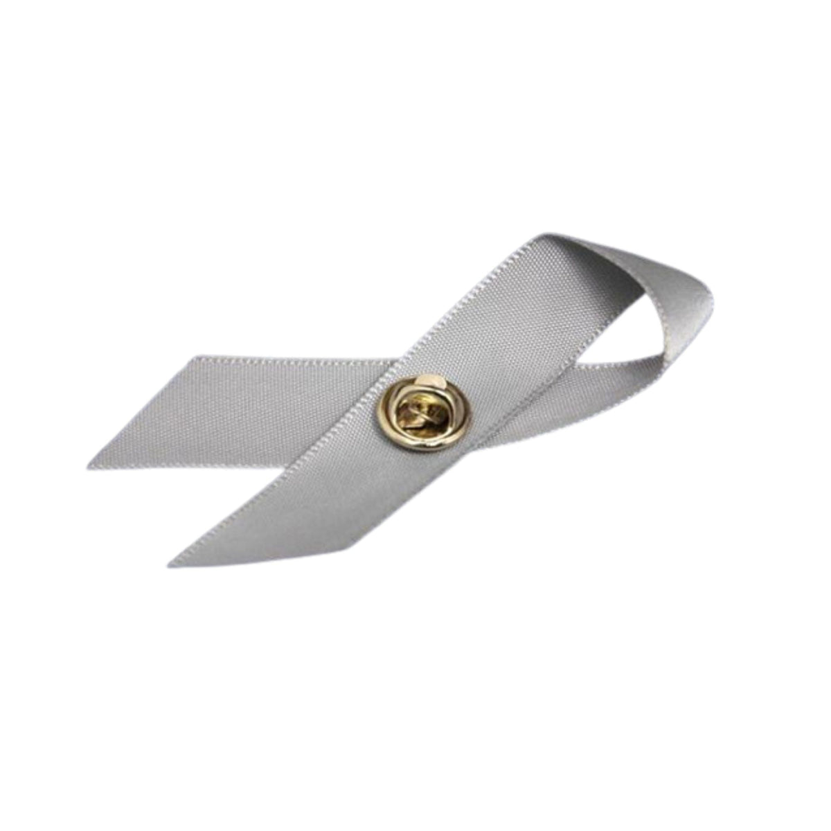 Bulk Satin Gray Ribbon Awareness Pins for Brain Cancer, Diabetes ...