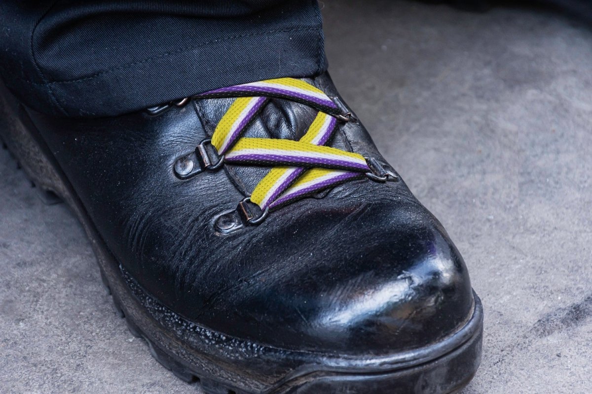 Bulk Nonbinary Flag Shoelaces, Non Binary Shoe Laces and Apparel - The ...