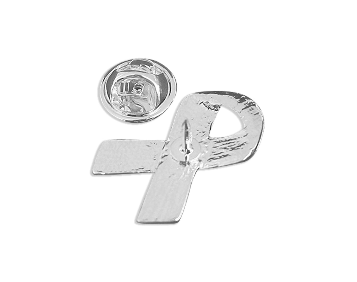 Bulk Ovarian Cancer Pins, Teal Ribbon Awareness Pins – The Awareness ...