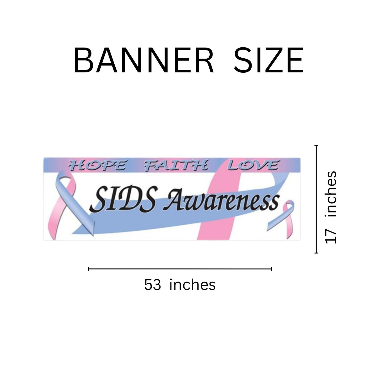 SIDS Vinyl Banner for Events, Infant Death – The Awareness Company