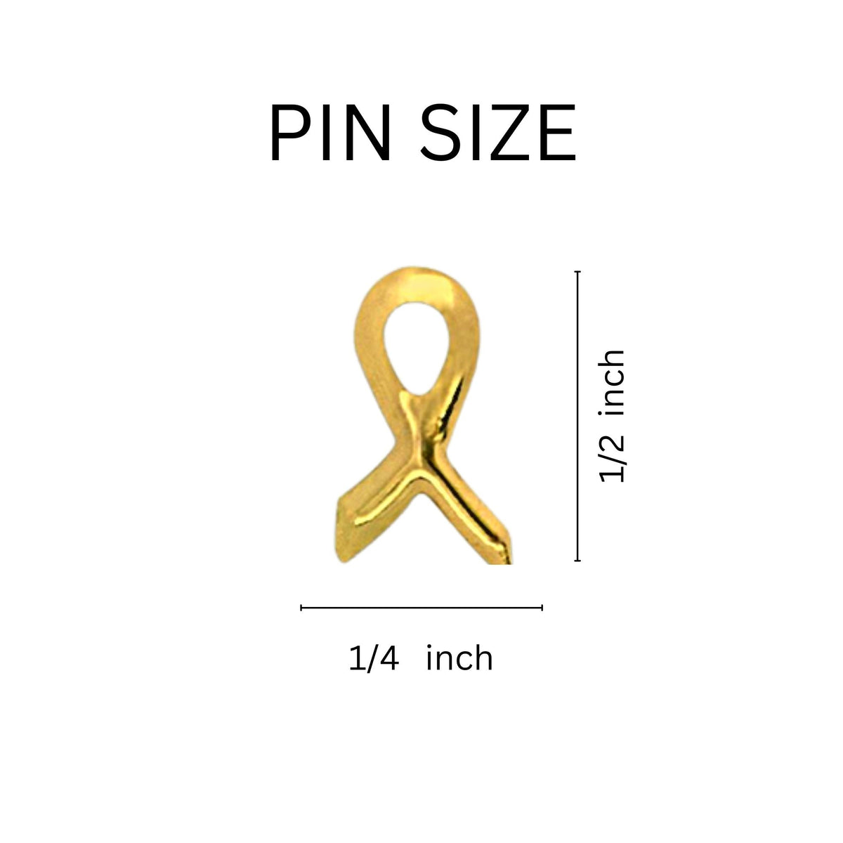 Bulk Gold Ribbon Childhood Cancer Lapel Pins for Childhood Cancer - The ...